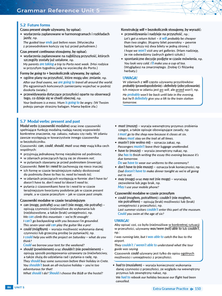 IMPULSE2 SB Grammar Reference U5 | PDF