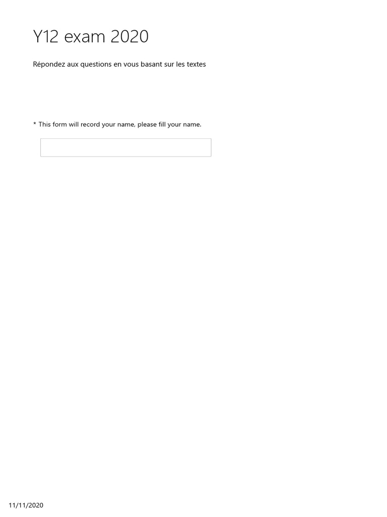Y12 Exam | PDF