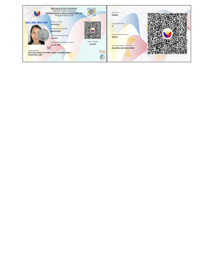 National ID Size | PDF