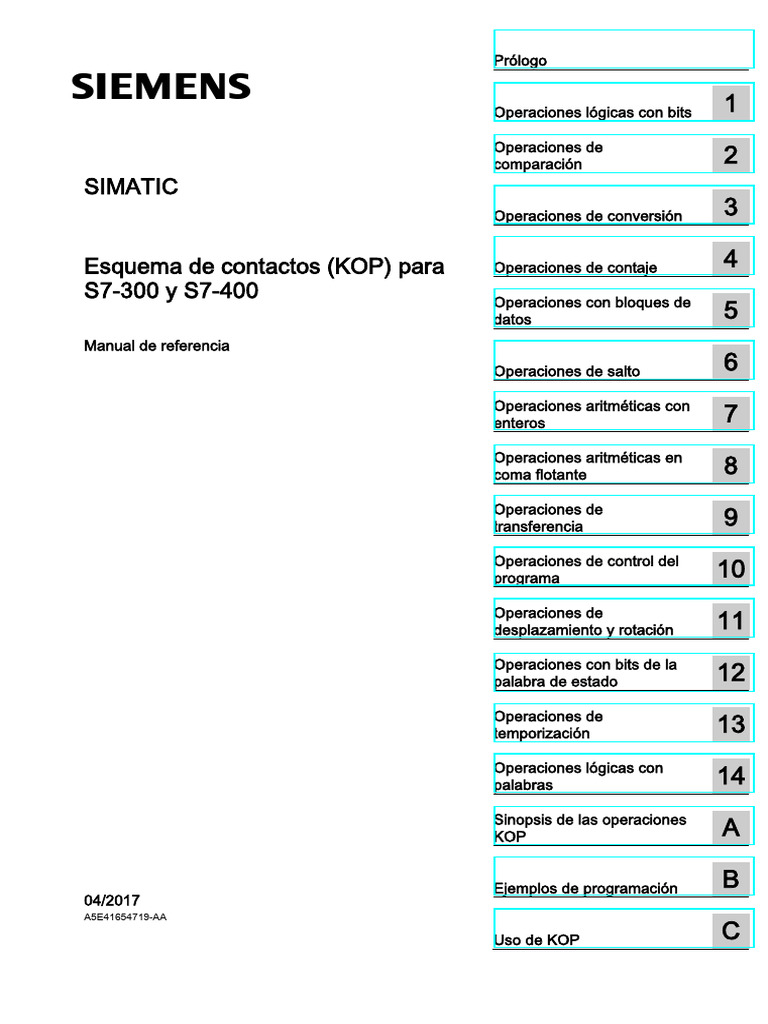 KOP para S7-300 y S7-400 | PDF