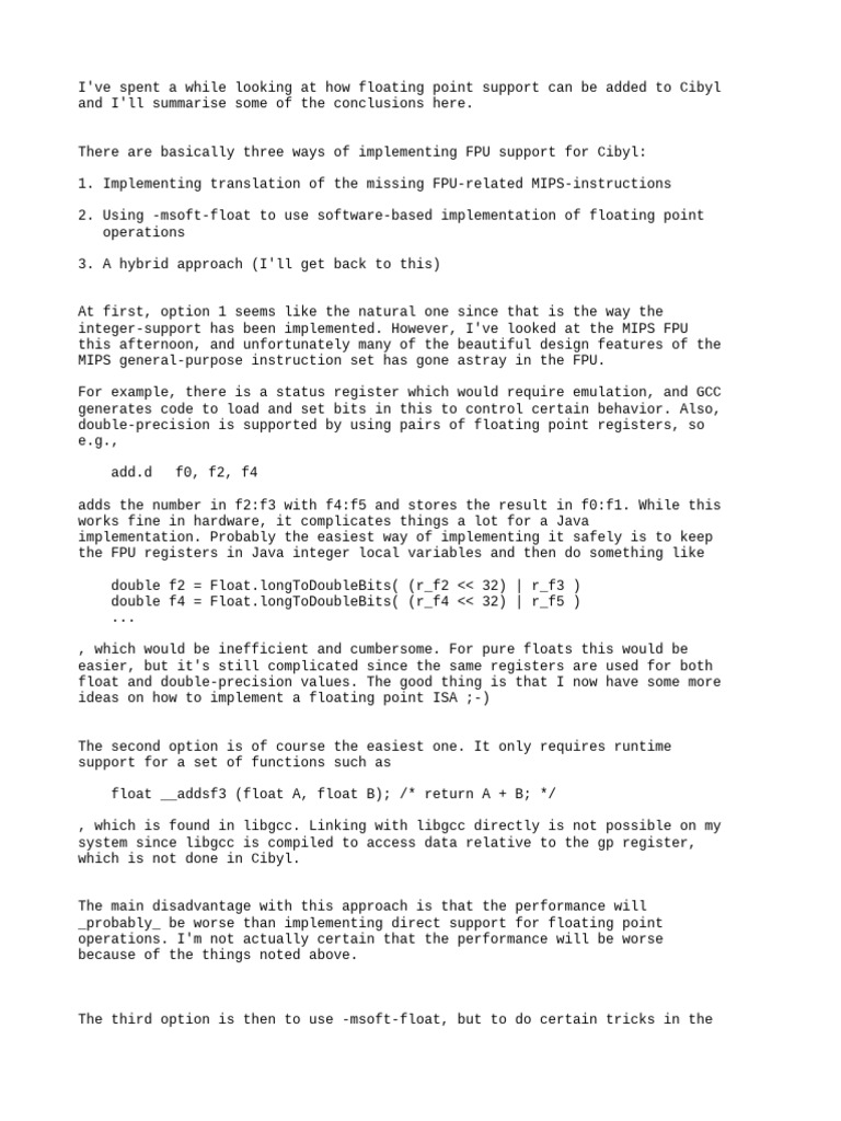 Floating Point | PDF