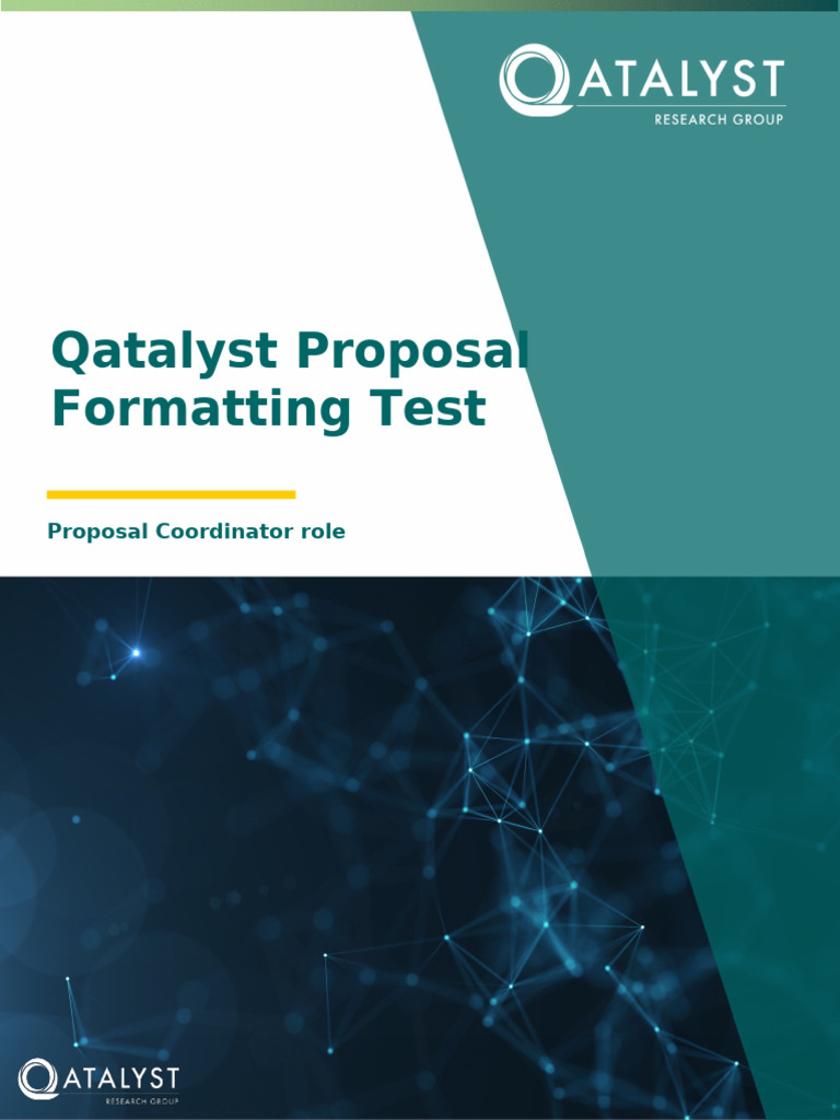 Proposal Formatting Test 2024 | PDF | Strategic Planning | Business
