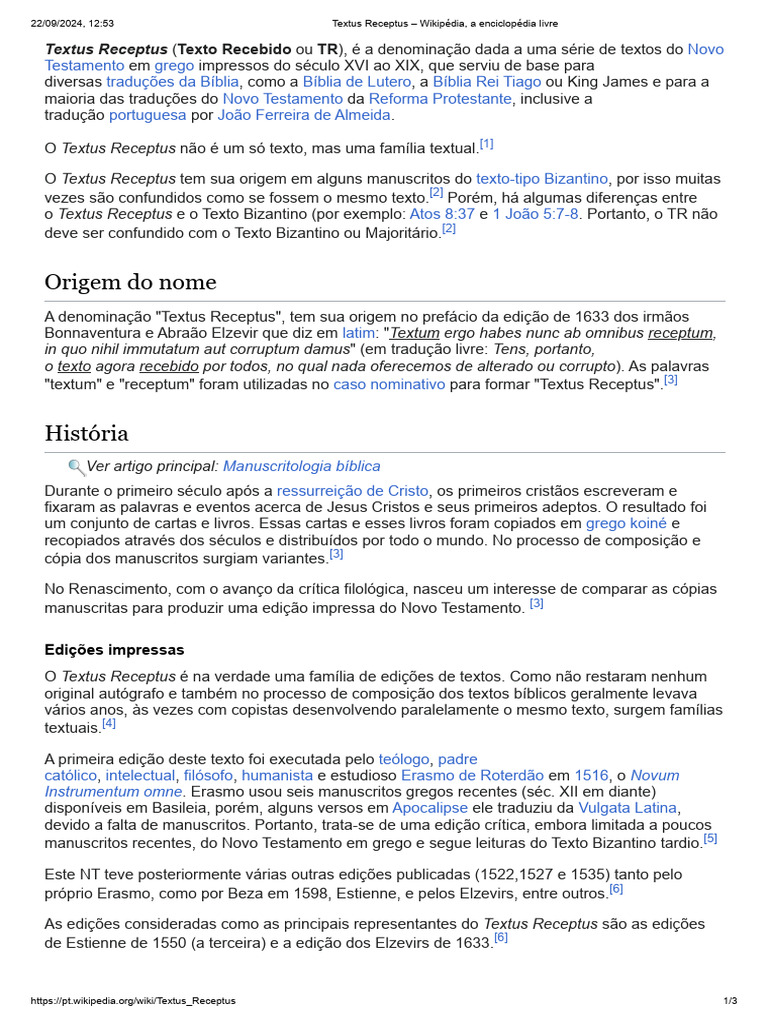 Textus Receptus | PDF