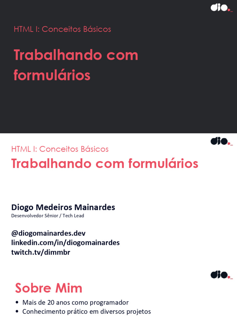 [Curso] Trabalhando com Formulários | PDF