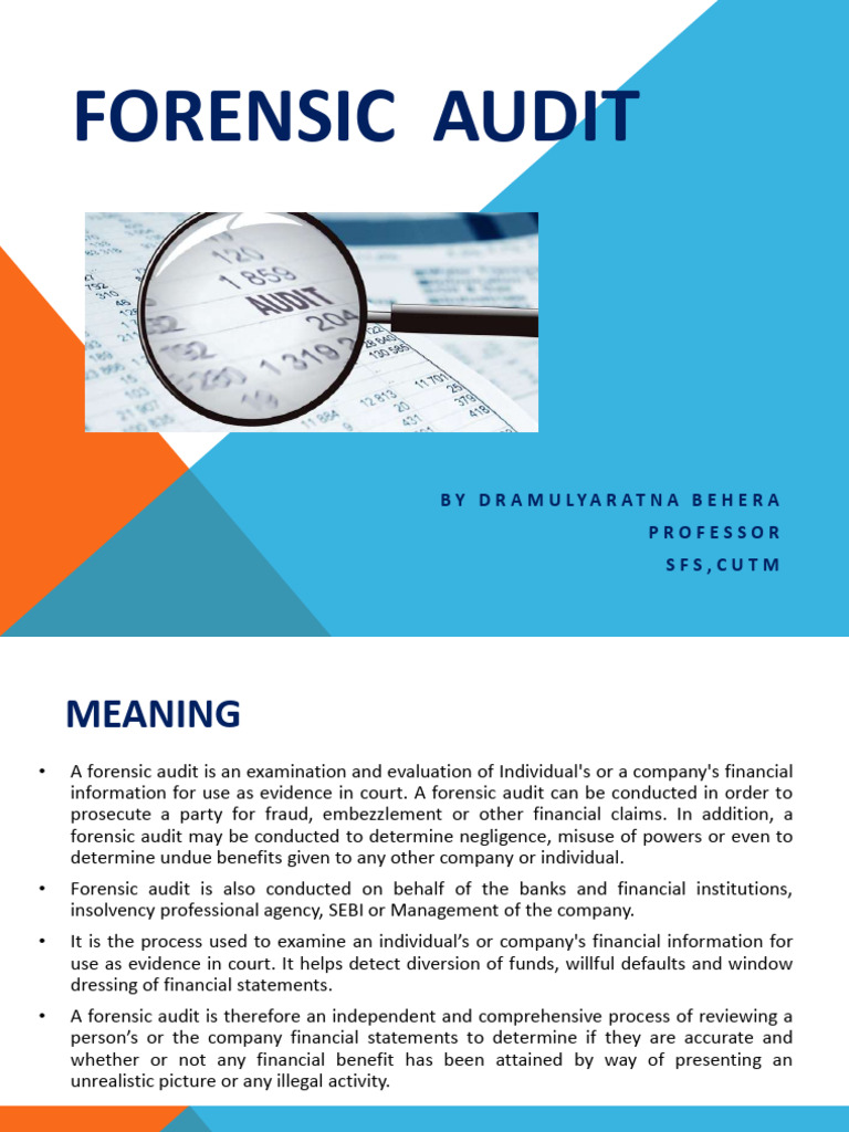 Forensic Audit | PDF