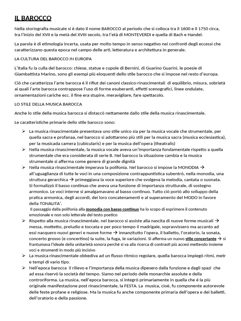 Il Barocco | PDF