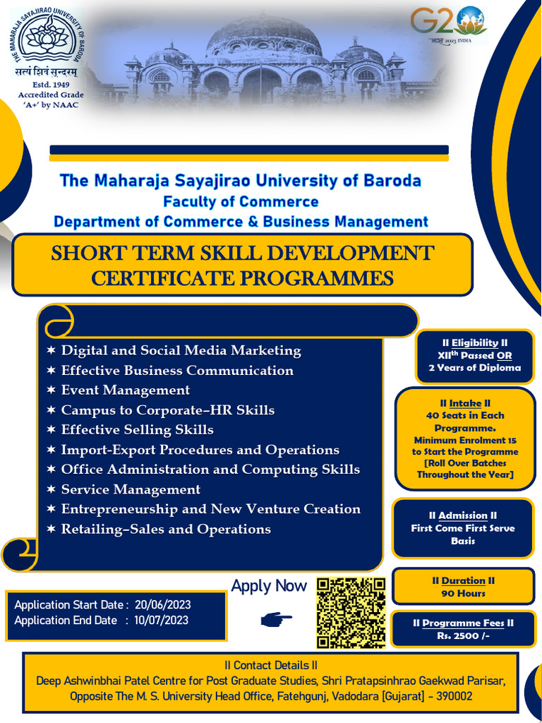 Prospectus - Short Term Skill Development Programme | PDF | Sales ...