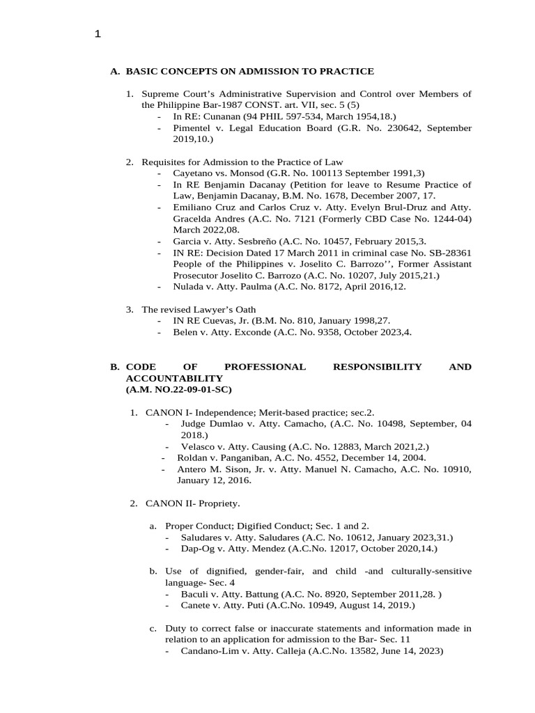 Legal Ethics and Admission Guidelines | PDF | Practice Of Law | Public ...