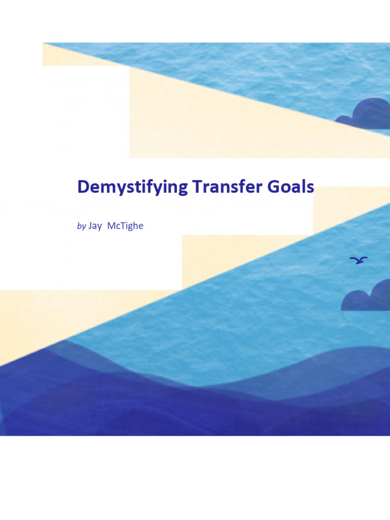 Demystifying Transfer Goals TODDLE | PDF
