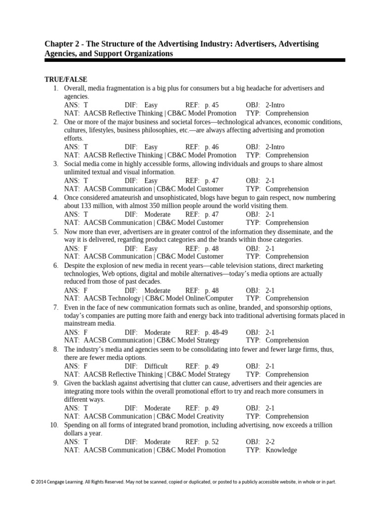 7e Chapter 02 Test Bank | PDF