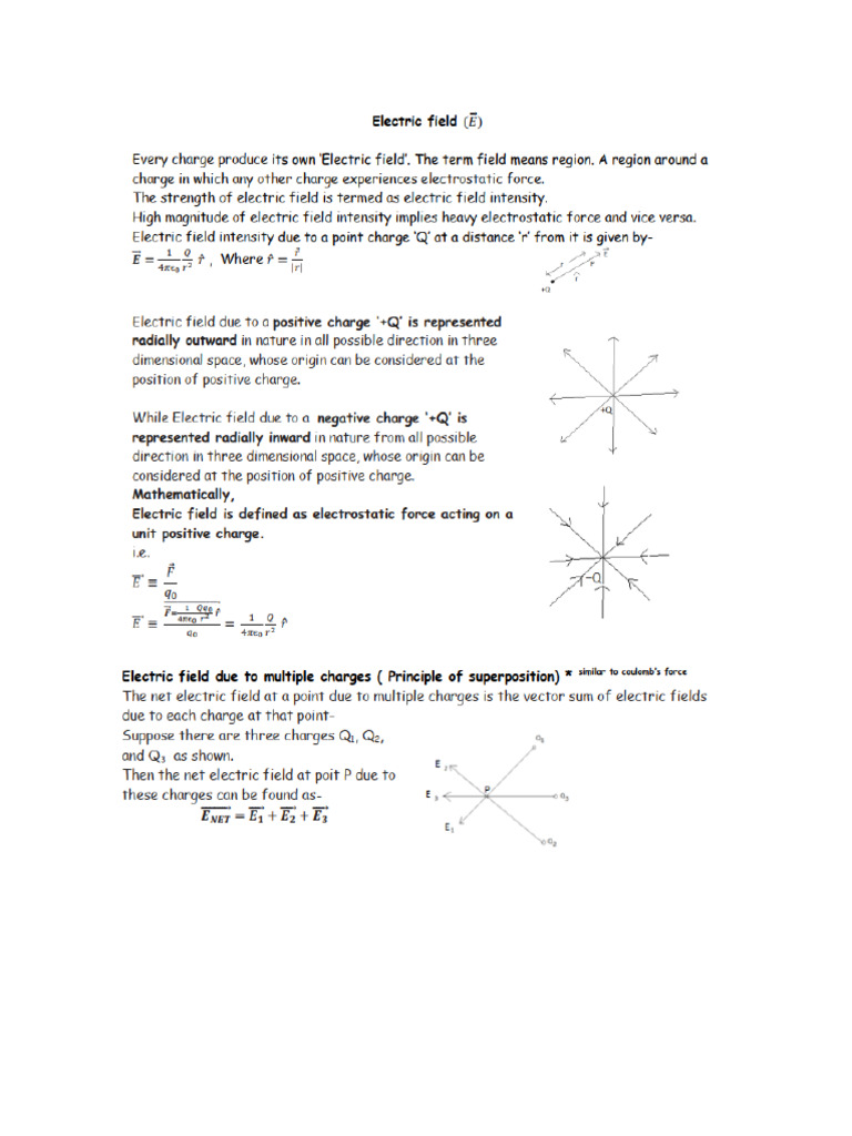 Field Lines and Guass | PDF