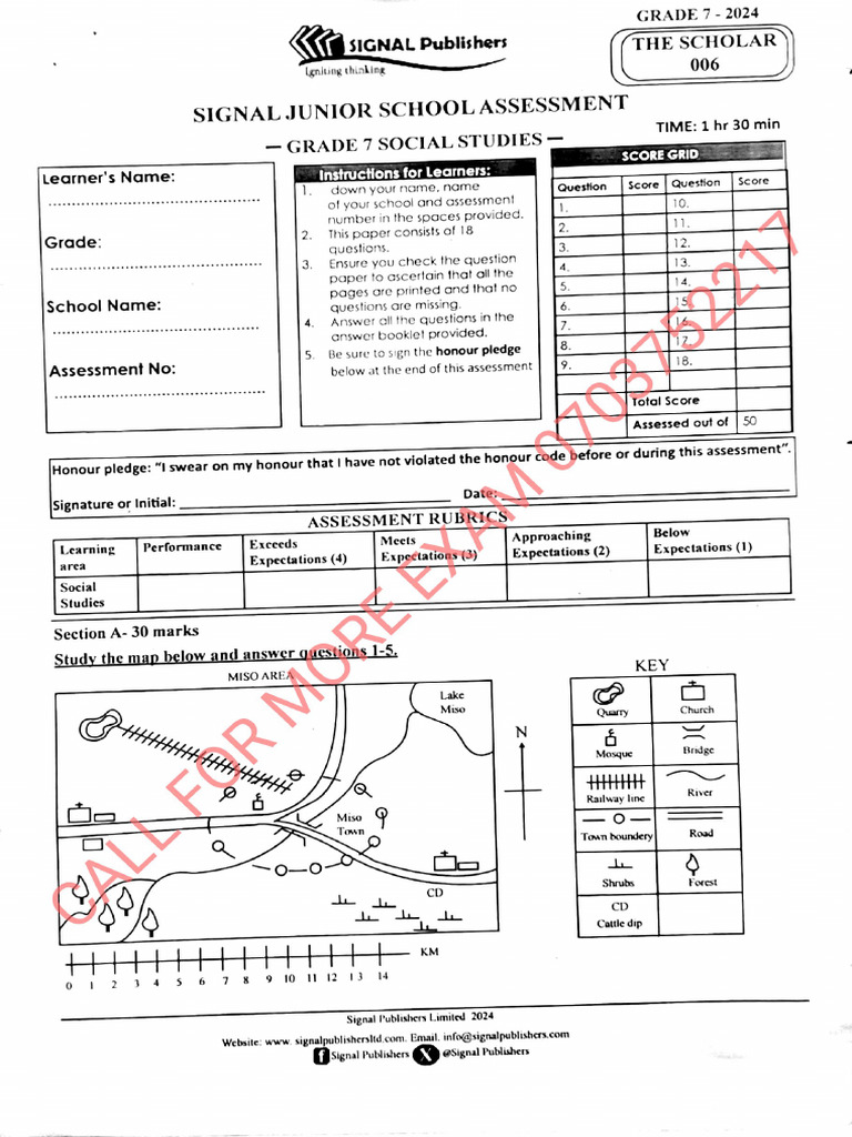 Signal 006 Grade 7 SST | PDF