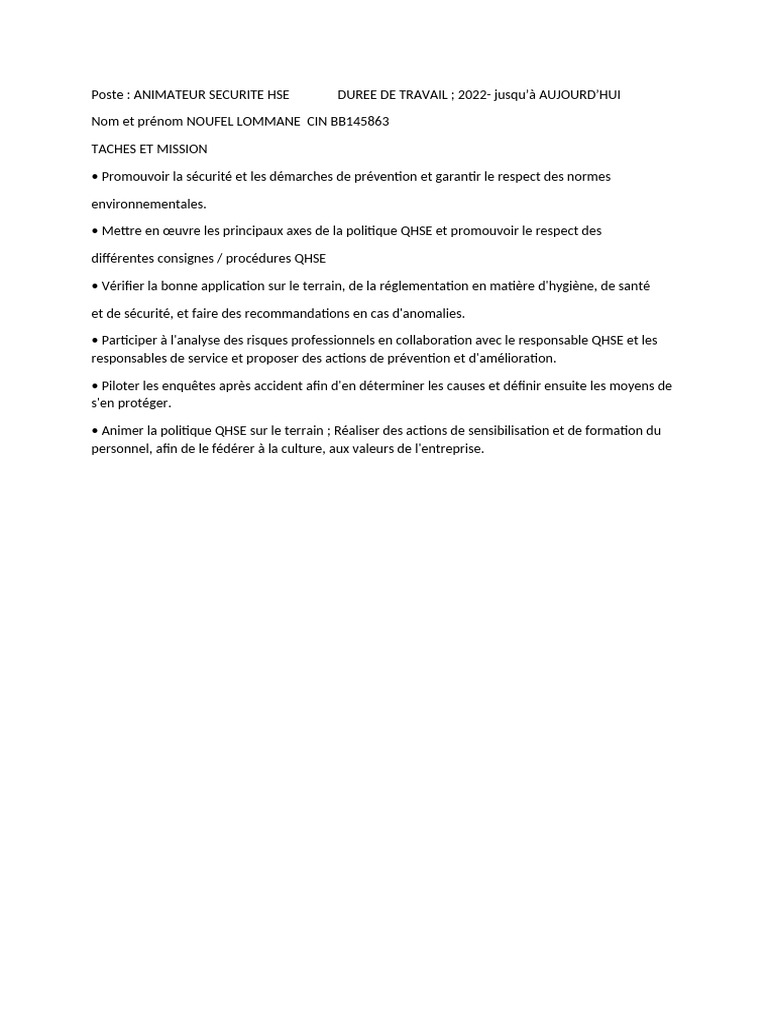 Poste Hse | PDF