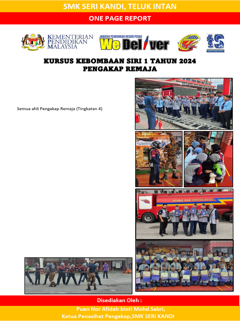Opr Kursus Kebombaan Siri 1 Tahun 2024 | PDF