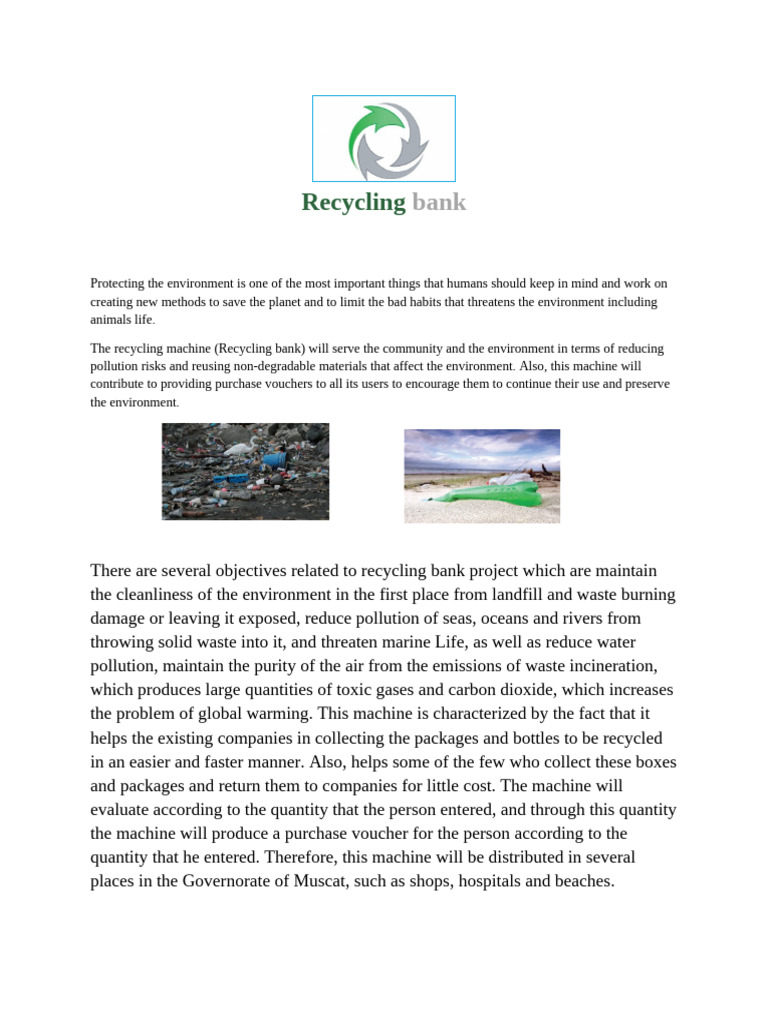 Recycling Bank (2350) | PDF