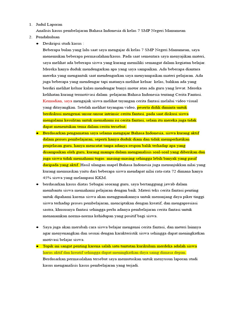 Contoh Studi Kasus Pdf