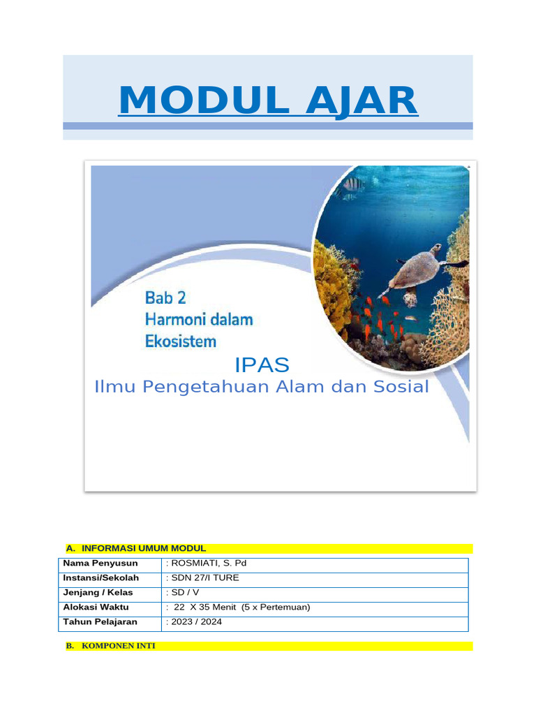 BAB 2 - MA IPAS Kls 5 | PDF