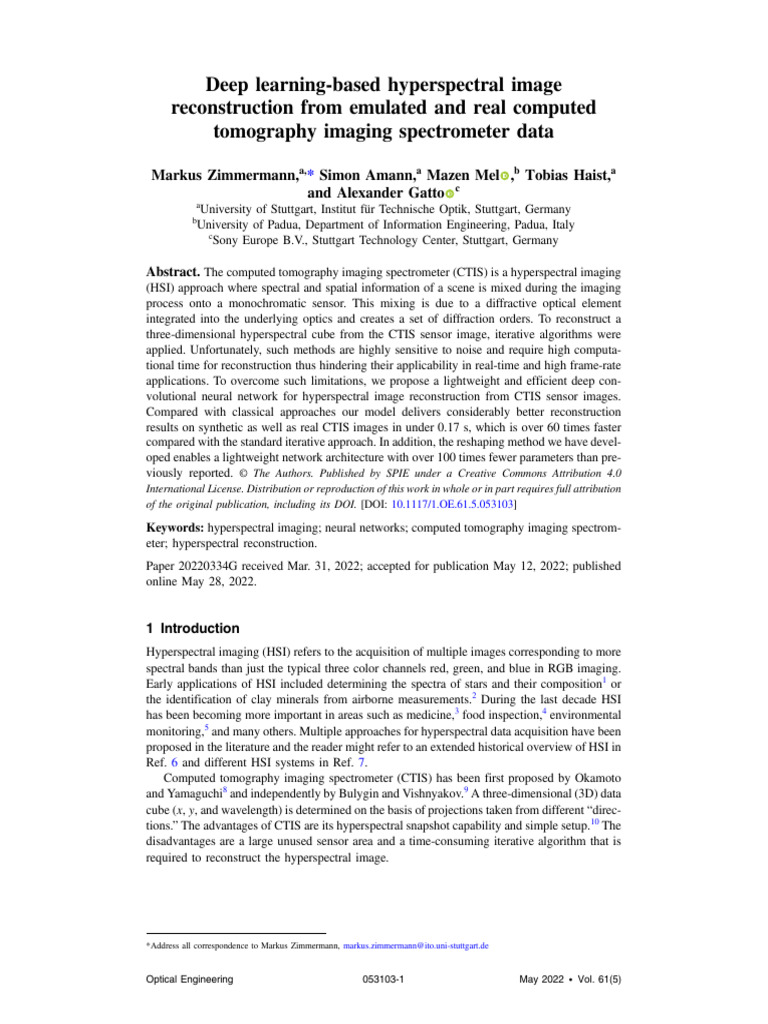 Deep Learning-Based Hyperspectral Image Reconstruction From Emulated ...