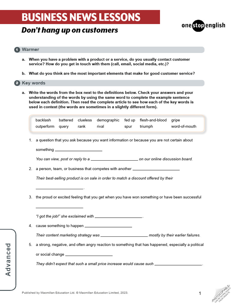 Advanced 2 | PDF