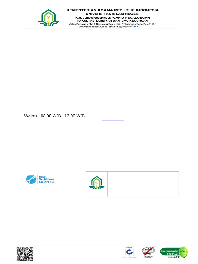 Undangan FGD Mahasiswa PPG | PDF