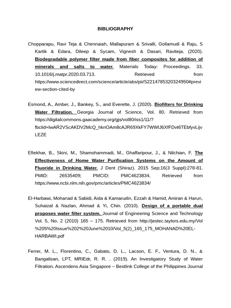 Bibliography - FINAL | PDF
