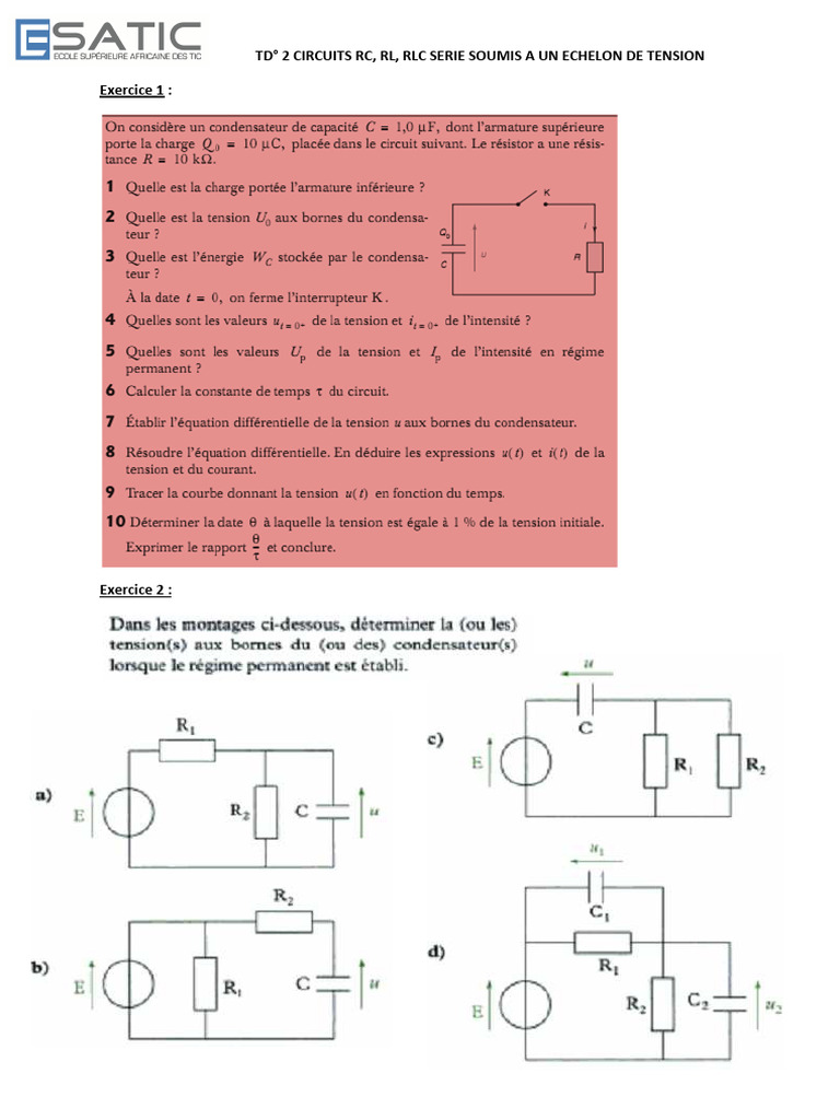 TD2 Electrocinétique | PDF