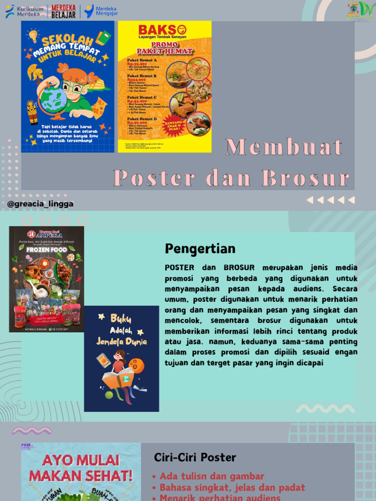 MEMBUAT POSTER DAN BROSUR | PDF
