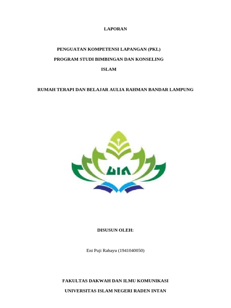 Laporan PKL - Eni Puji Rahayu - 1941040050 | PDF