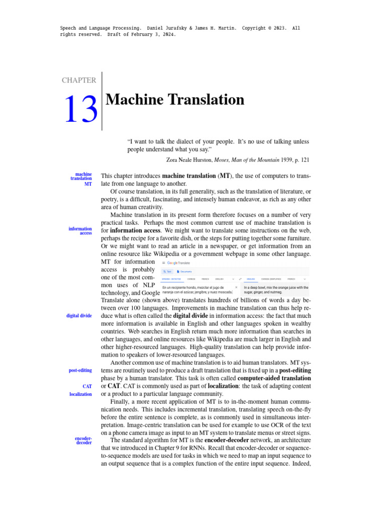 Machine Translation MT | PDF