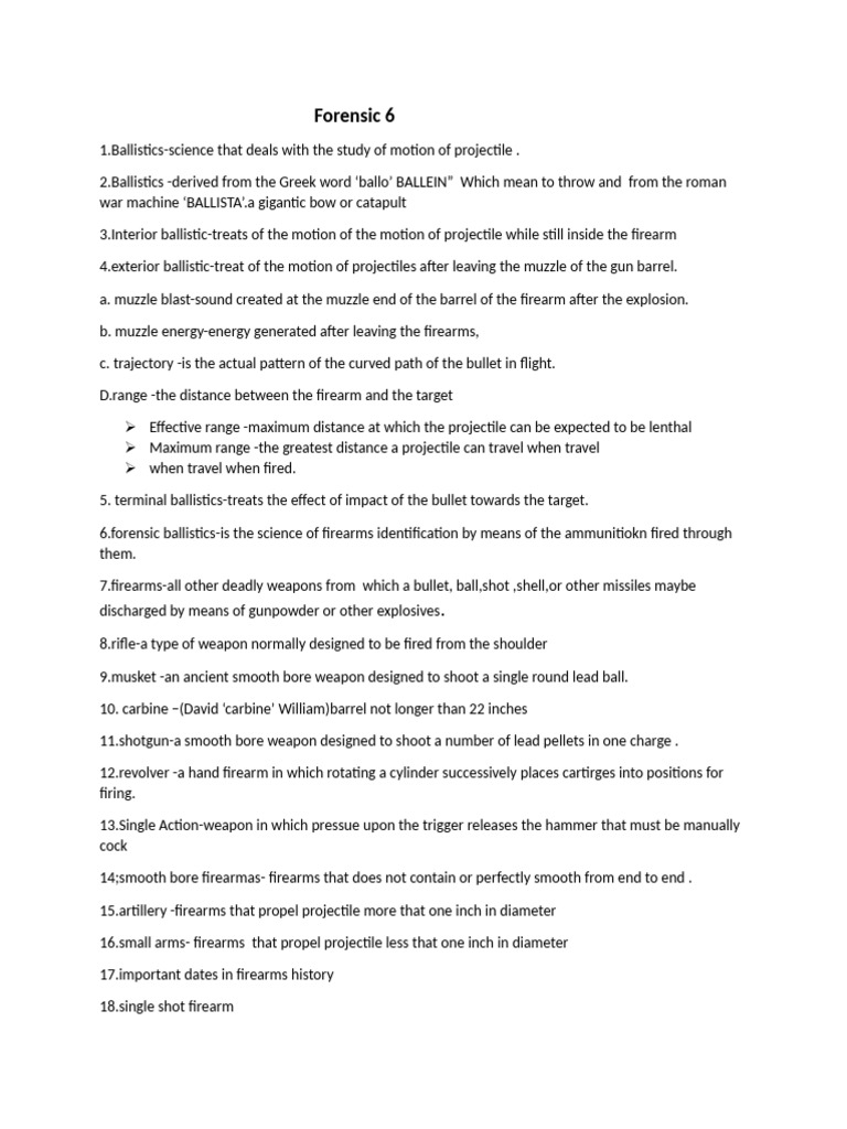 Forensic 1 Pointers | PDF