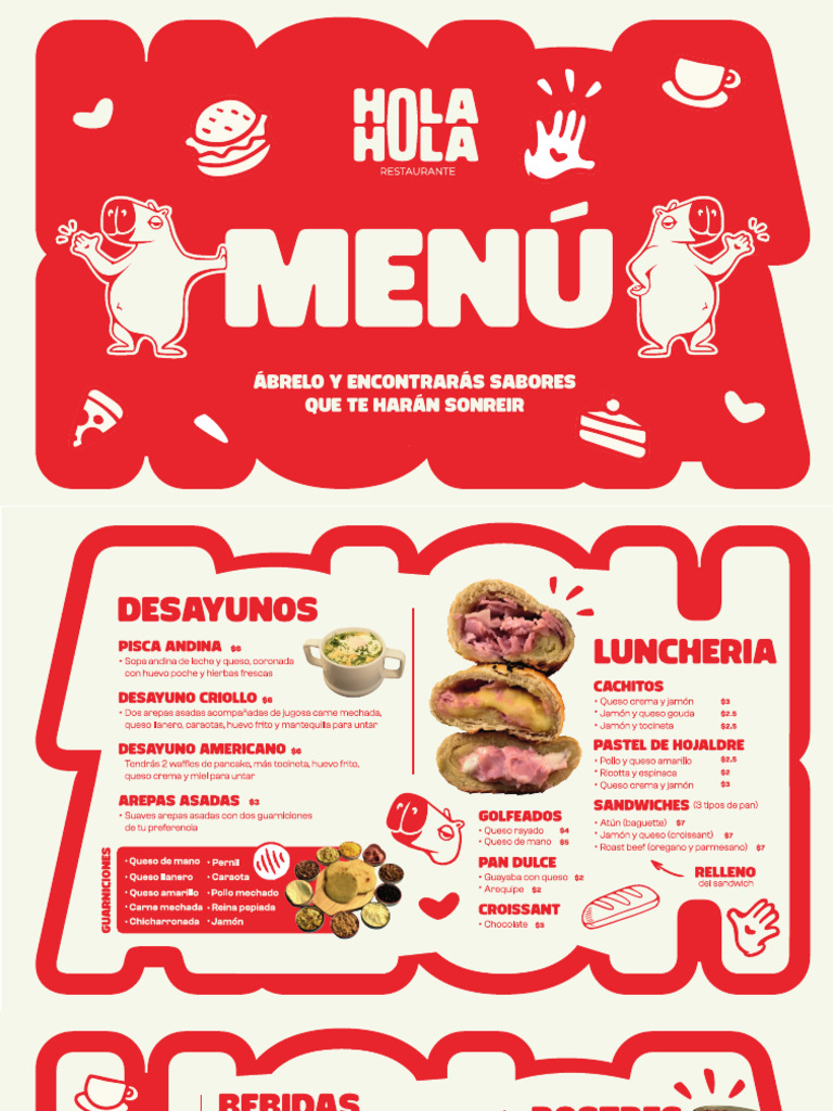 Menú Completo Hola Hola | PDF