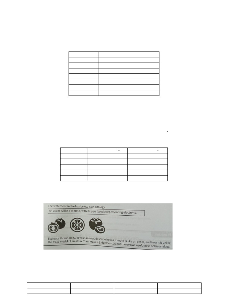 Chapter 4 Science Worksheet Grade 7 | PDF