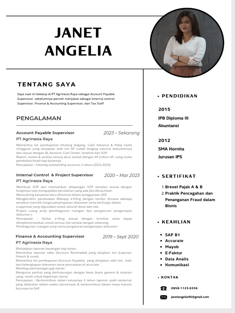 Cv Janet Angelia (Rev) | PDF
