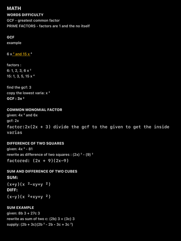 MATH | PDF