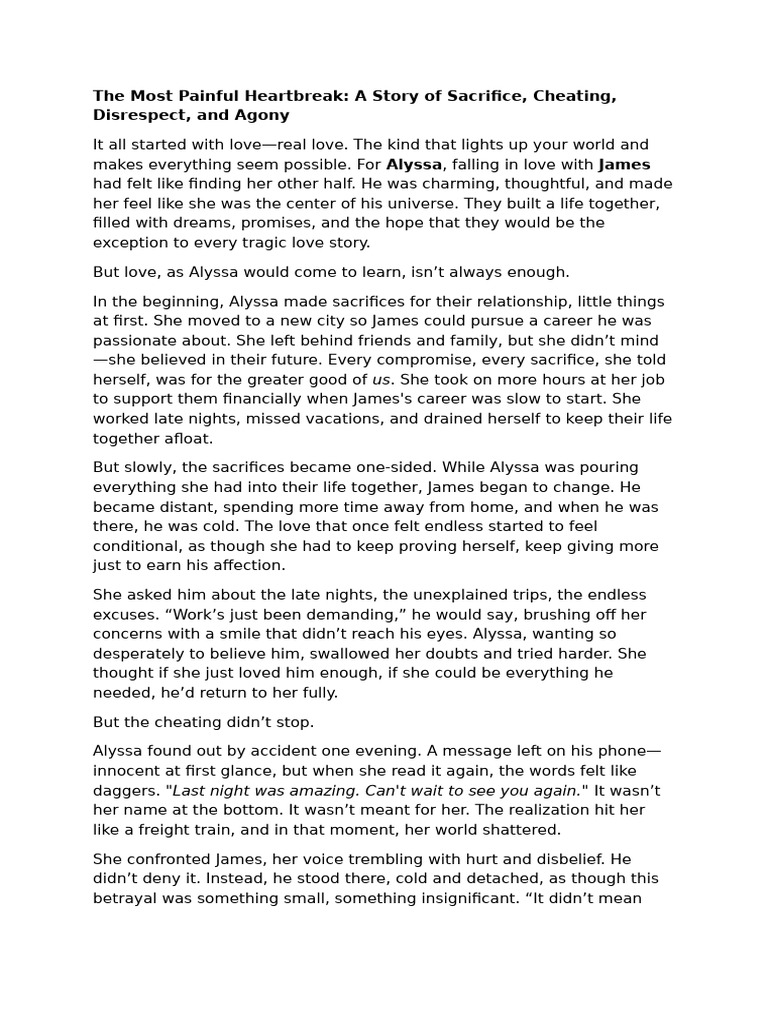 The Most Painful Heartbreak | PDF