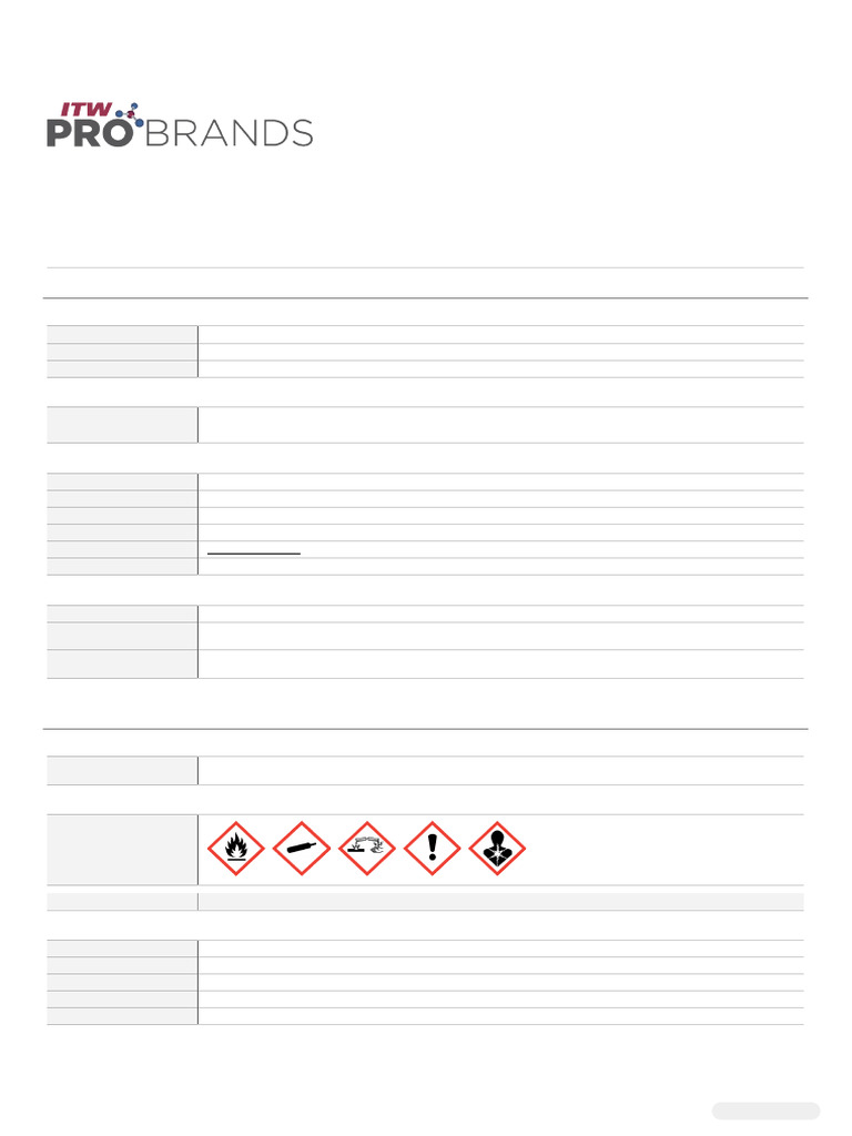 Dykem Layout Fluid Blue Aerosol 2024 SDS | PDF