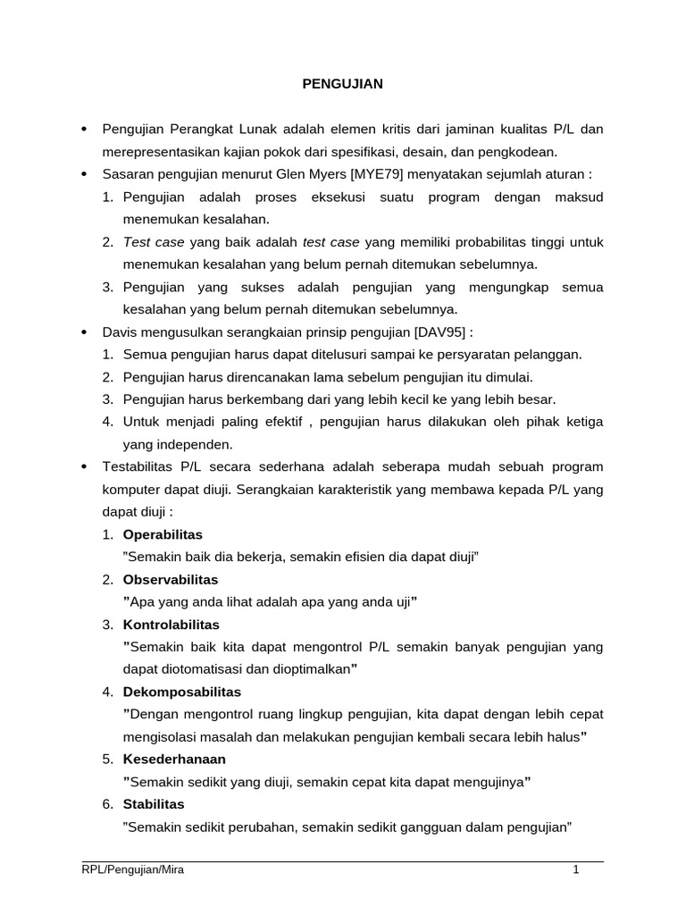 PENGUJIAN | PDF