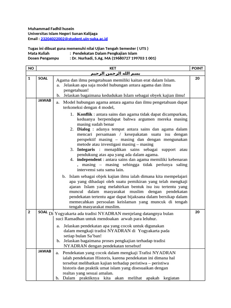 Muhammad Fadhil Husein - 23204022002 - UTS PDPI | PDF