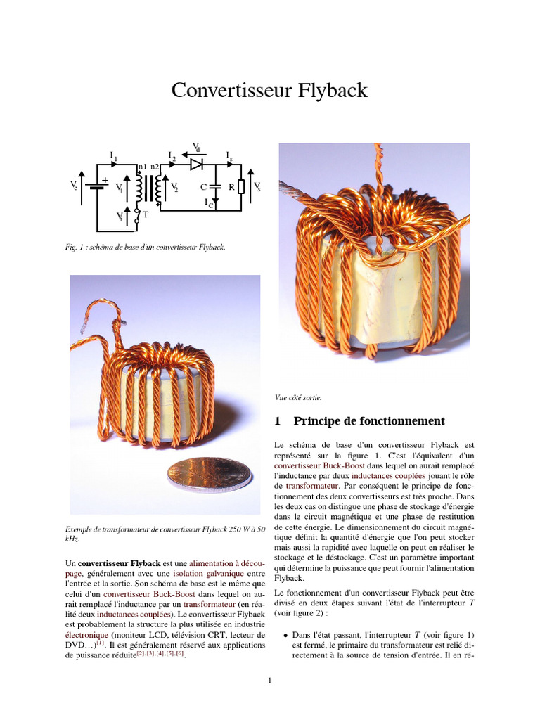 Convertisseur Flyback | PDF