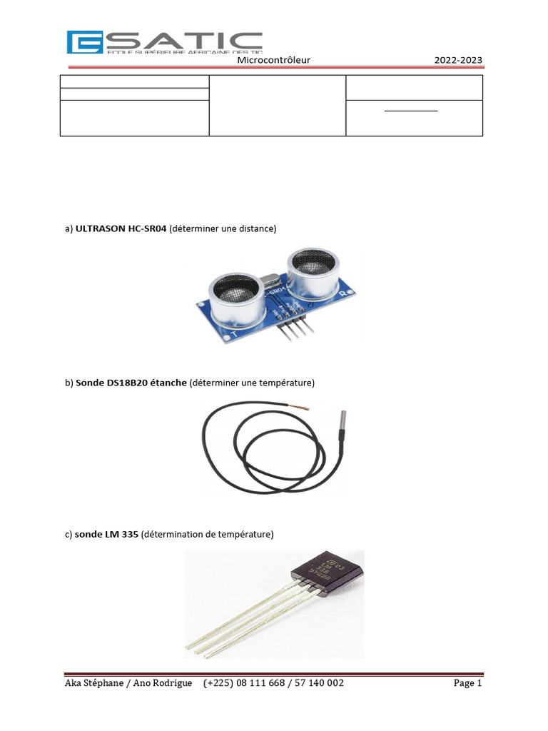TP N°1 Esatic 2022 2023 | PDF