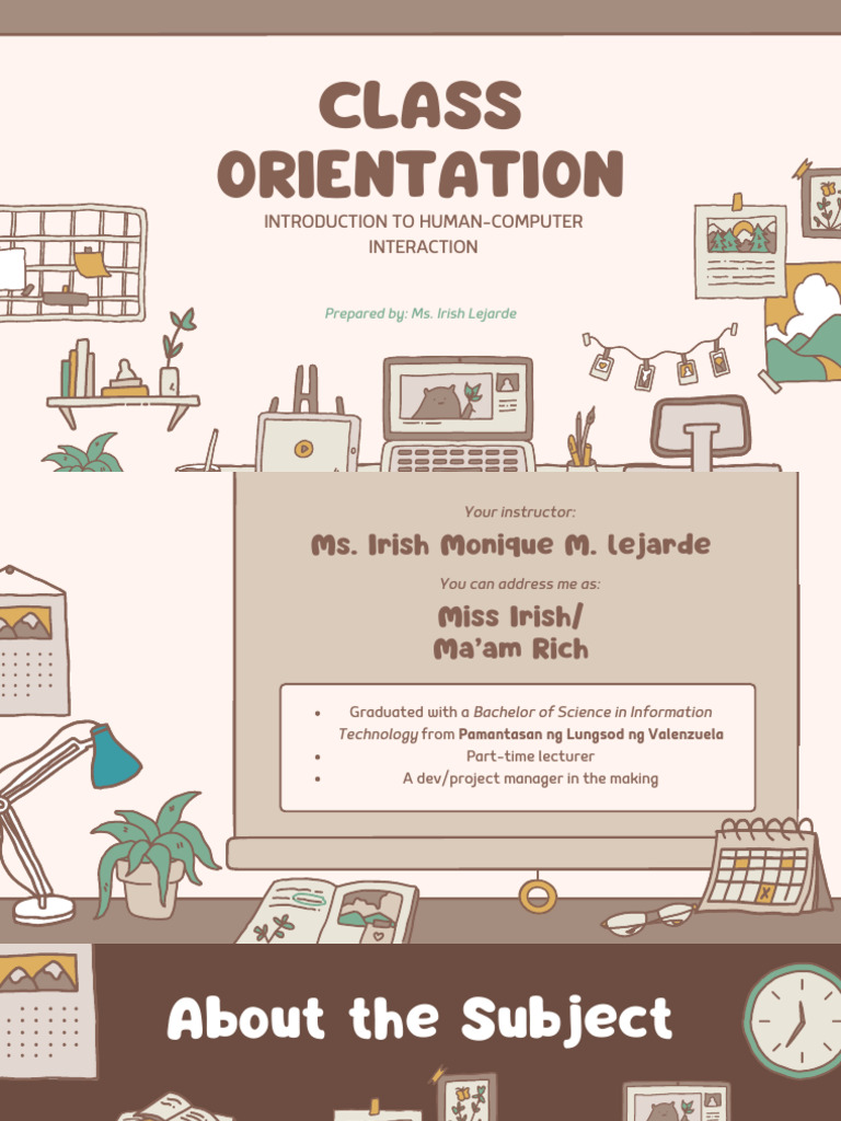 Class Orientation HCI | PDF