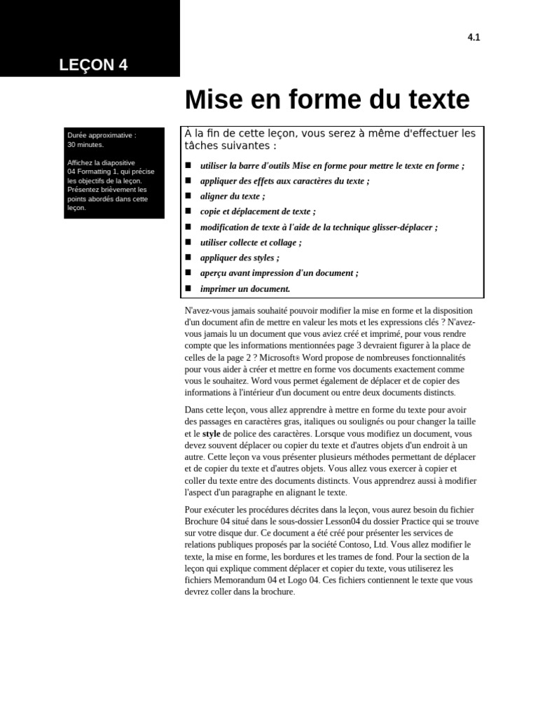 Word_Manuel_Professeur_Lesson_04 | PDF