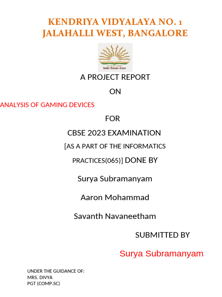 Surya, Aaron, Savanth Ip Project | PDF | Python (Programming Language) | Computer Program