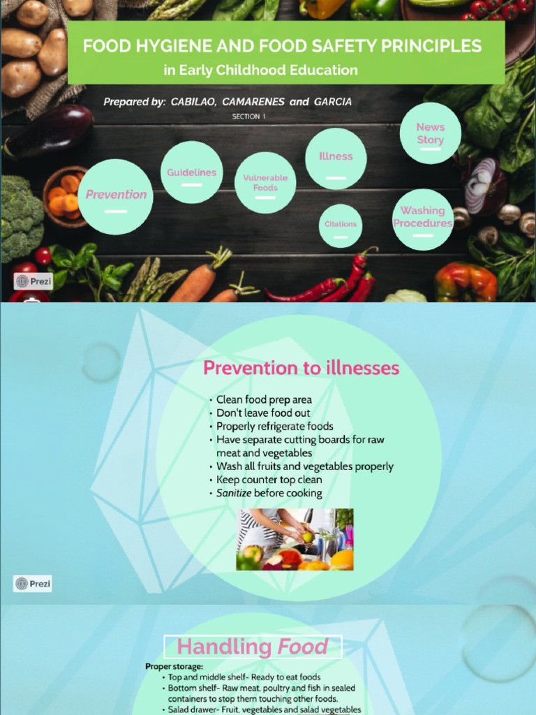Food Hygiene & Food Safety Principles in ECE | PDF