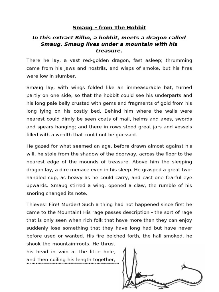 Shenaya Dissanayake - The Hobbit Extract | PDF