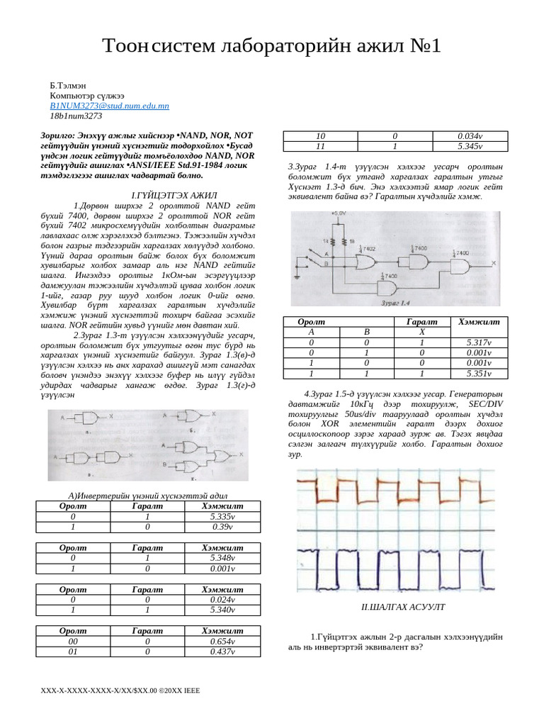 Toon System Lab 1 | PDF