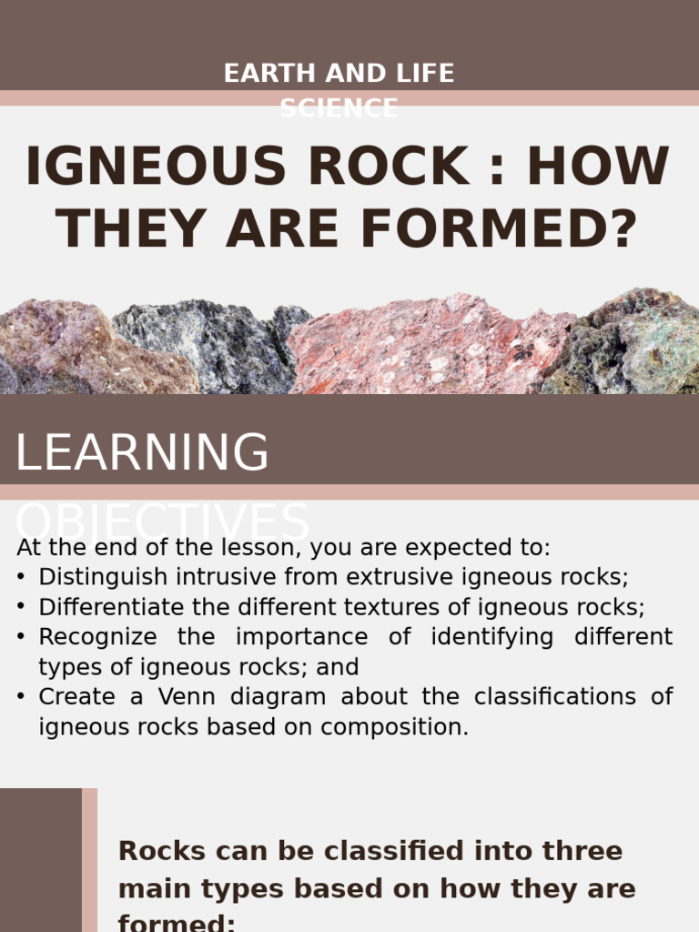 Els Igneous Rock How They Are Formed | PDF