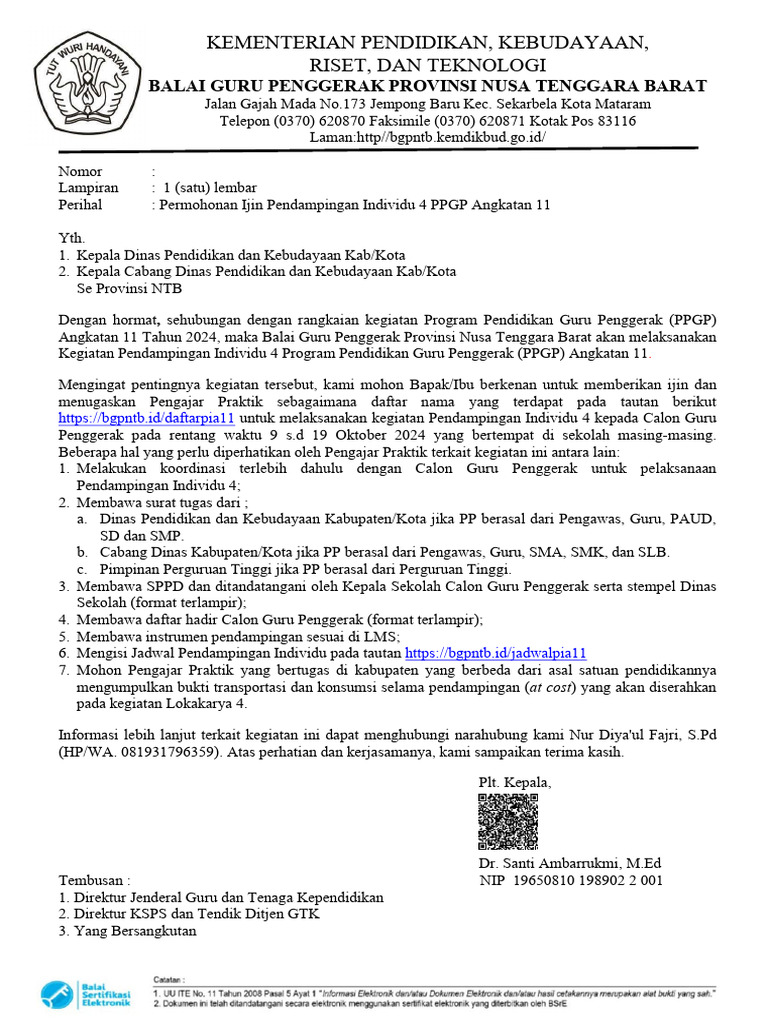 0962 - Surat Ijin P1 4 PGP A11 | PDF