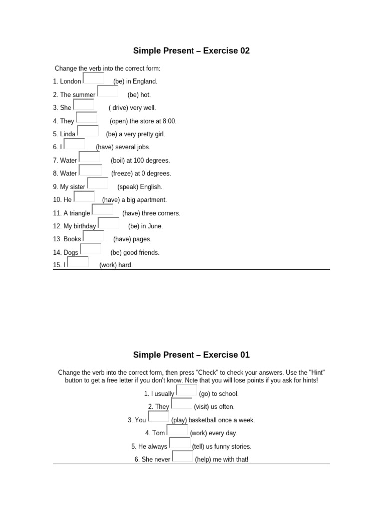 8th Simple Present ASYNCHRONOUS CLASS | PDF