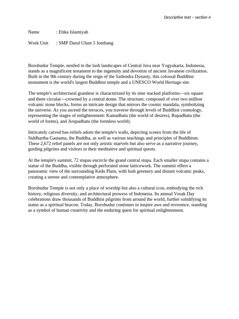 Descriptive Text Section4 | PDF